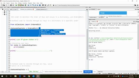 Iterating Over Dictionary Python Youtube