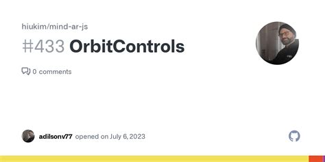 Orbitcontrols · Issue 433 · Hiukimmind Ar Js · Github