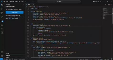 Jayasri M On Linkedin Python Internship Codsoft Contactbook