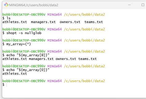Bash How To Read Filenames Into An Array Collecting Wisdom