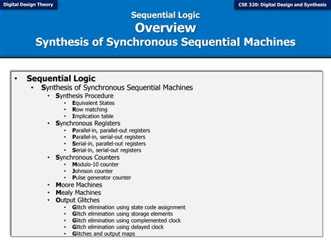 Solution Digital Design Theory 3 Sequential Logic 01 Synthesis Of Synchronous Sequential