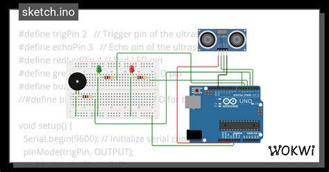 Ultrasonic Sensor Copy Wokwi Esp32 Stm32 Arduino Simulator