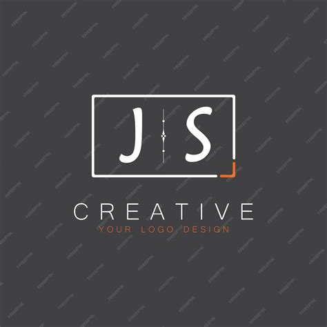 Premium Vector Js Initial Monogram Logo For Creative With Square