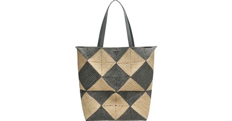 Loewe Puzzle Fold Tote Xl Natural Raffia Bag For Men Lyst