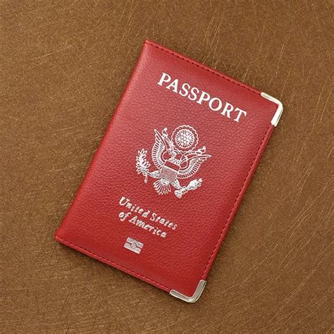 Travel Leather Covers For Passports Usa America Passport Cover Women