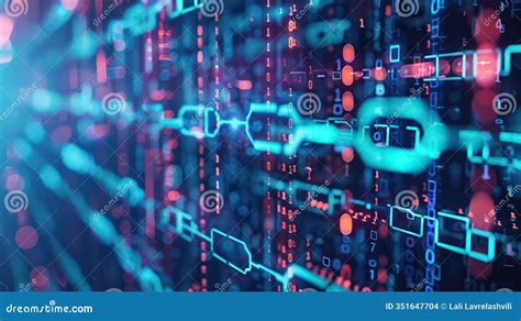 Cyber Security Data Protection Structure Of Virtual Network Stock