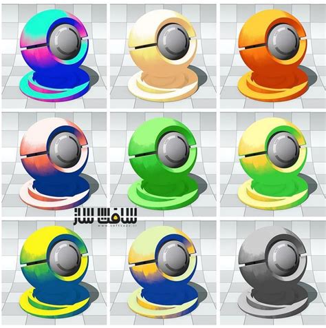متریال های آماده cel shader برای cinema 4d سافت ساز