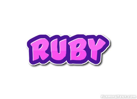 Ruby Logo Free Name Design Tool From Flaming Text