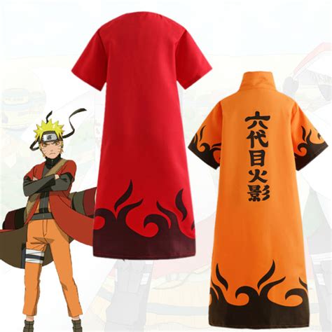 Naruto Costume Akatsuki Cape Uchiha Sasuke Cloak 4th And 6th Hokage