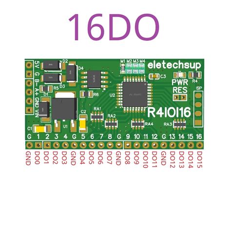 R4ioi16 16di 16ch 5 In 1 Modbus Rtu Digital Io Module Rs485 Npn Pnp Di