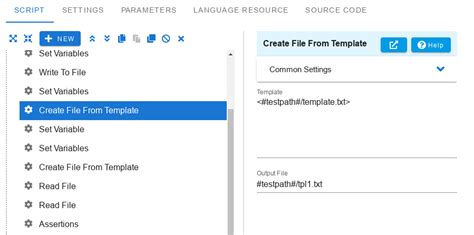 Create File From Template