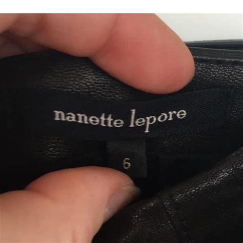 Nanette Lepore Skirts Nanette Lepore Black Leather Miniskirt Poshmark