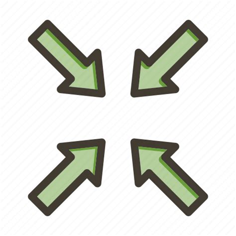 minimize arrow resize direction expand icon download on iconfinder