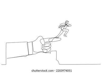 Cartoon Giant Hand Pointing Wrong Way Stock Vector Royalty Free