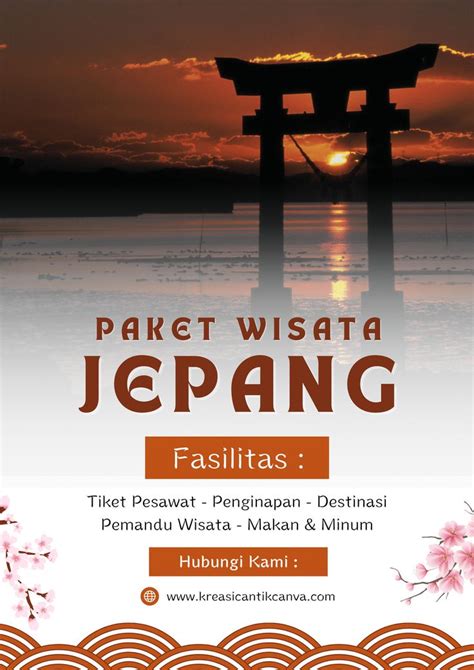 Desain Poster Paket Wisata Template Canva