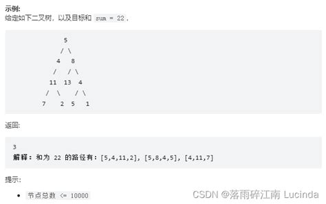 【leetcode】 面试题 0412 求和路径给定一颗二叉树其中每个节点都含有一个整数数值 Csdn博客