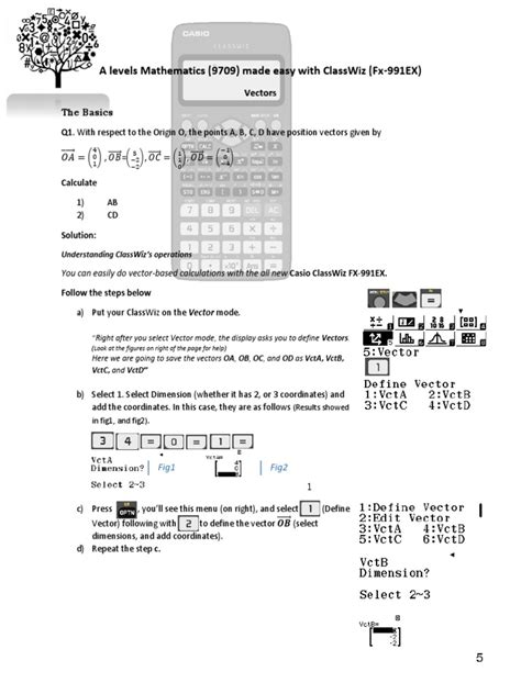 Vectors With Classwiz By M Ammad Pdf Plane Geometry Equations