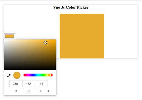 Vue Js Color Picker Danatec