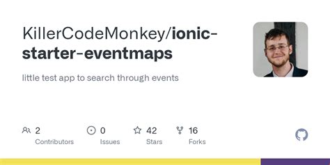 GitHub KillerCodeMonkey Ionic Starter Eventmaps Babe Test App To Search Through Events