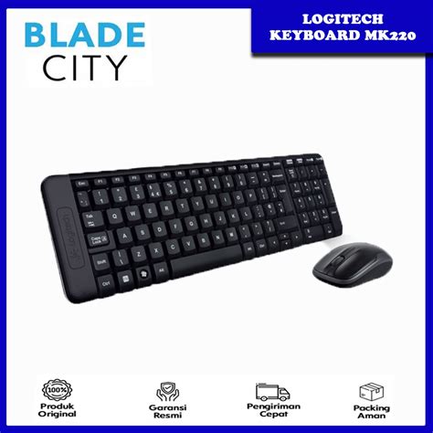Jual Logitech Mk220 Keyboard Mouse Wireless Original Garansi Resmi 1 Tahun Shopee Indonesia