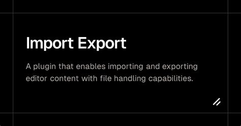import export shadcn editor