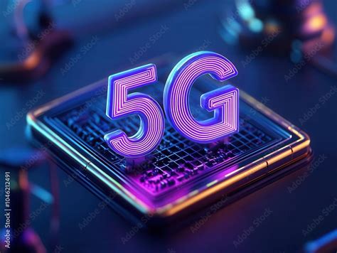 Smart Factory With Robots And 5g Communication Grids Representing Industrial Progress Through