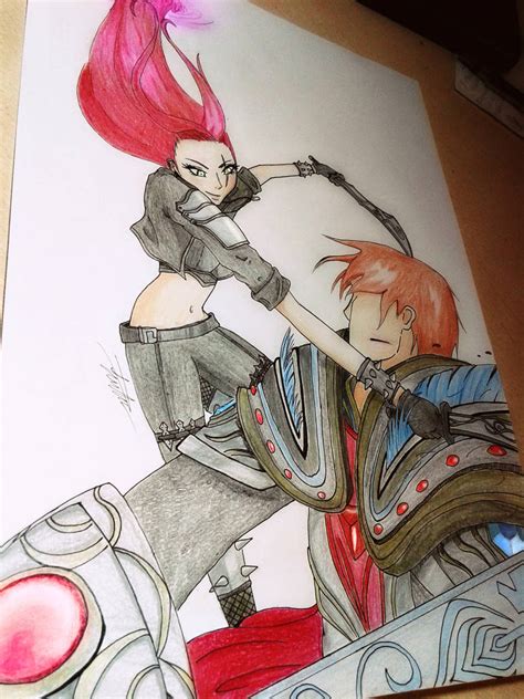 Katarina Vs Garen By Themysticfay On Deviantart