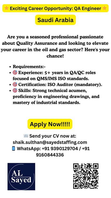 Qaengineer Qualityassurance Oilandgasjobs Isoauditor Shaik Sulthan