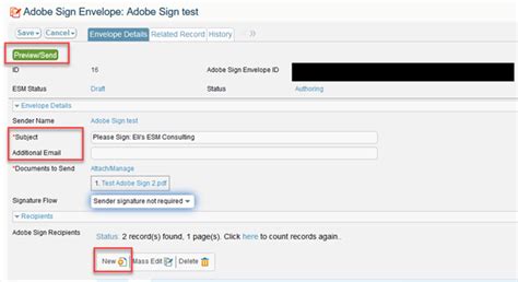Adobe Sign Envelope Creation ESM Solutions