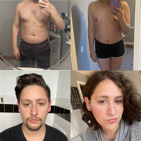 1 Year To 6 Months HRT Body And Face Changes R Transtimelines