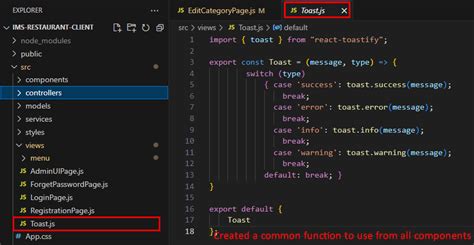 React Toaster Step By Step Installation And Make A Common Function To