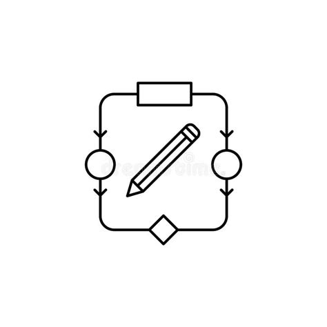Artificial Intelligence Chess Human And Robot Concept Line Icon Simple Element Illustration