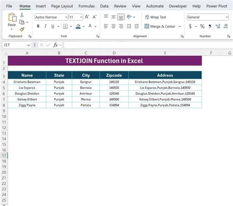 Textjoin Function In Excel Pk An Excel Expert