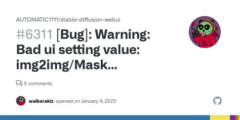 Bug Warning Bad Ui Setting Value Img2imgmask Modevalue Draw