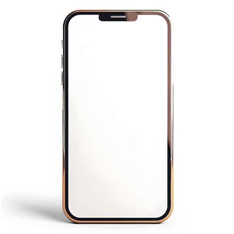 пустой экран Ui пустой шаблон изолированный на белом фоне Премиум Ai