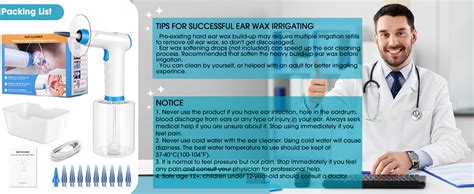 Kaugic Electric Ear Wax Removal Water Powered Ear Cleaner Ear