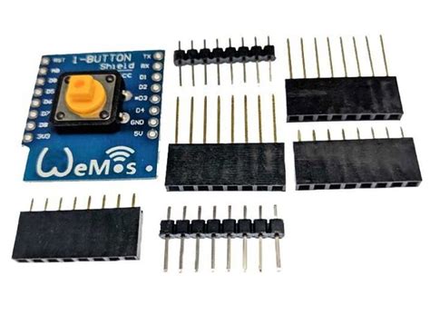 push button shield for wemos d1 mini solarbotics ltd