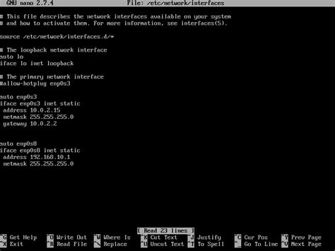 cara setting dan konfigurasi ip address di debian 9 catatan shand