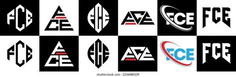 Fce Letter Logo Design Six Style Stock Vector Royalty Free 2234080109 Shutterstock Fce Letter Logo Design Six Style Stock Vector Royalty Free 2234080109 Shutterstock