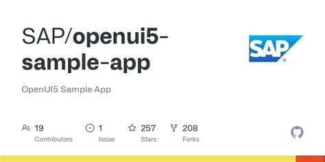 Github Sapopenui5 Sample App Openui5 Sample App