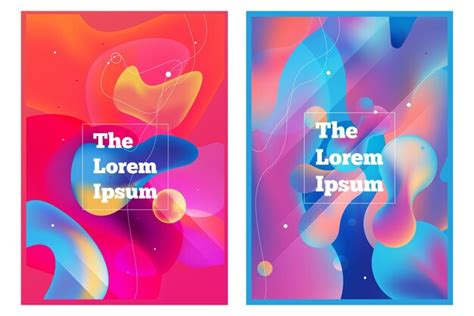 Premium Vector Abstract Set Modern Graphic Elements Dynamical Colored Forms And Line Gradient