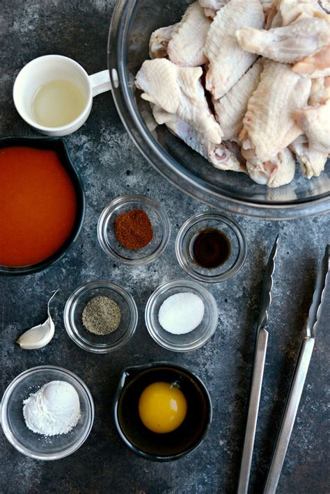 Spicy Garlic Chicken Wings With Blue Cheese Dip Simply Scratch
