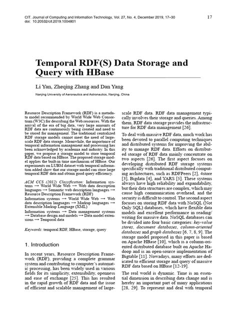 Temporal Rdf S Data Storage And Query With Hbase 26c19vqgng Pdf