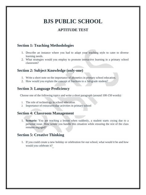 aptitude test pdf