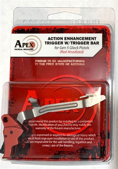 Apex Tactical Glock Action Enhancement Red Trigger Gen Trigger Bar EBay