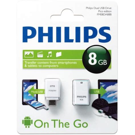 Pico Otg Usb Flash Drive 8gb White Sharpsupplygh
