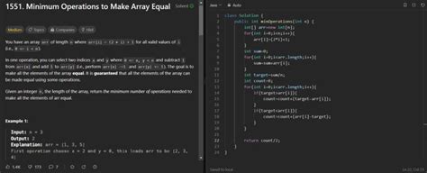 Day 124 Of 300leetcodechallenge Array Equalization Ankit Posted On The Topic Linkedin