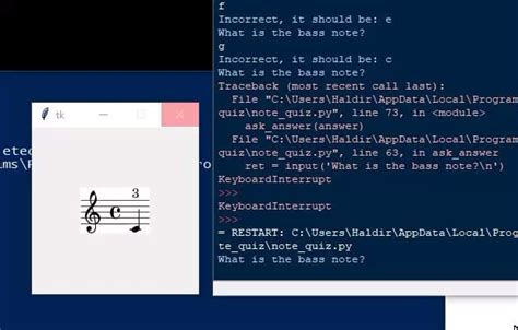 I Made A Music Theory Quiz Using Lilypond And Tkinter Rpython