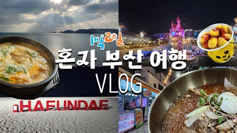 혼자 1박 2일 부산 여행 Vlog🌸 부산 차이나타운 해동 용궁사 부산 롯데월드 해운대해수욕장 흰여울문화마을 나 홀로 부산 여행 브이로그 Youtube