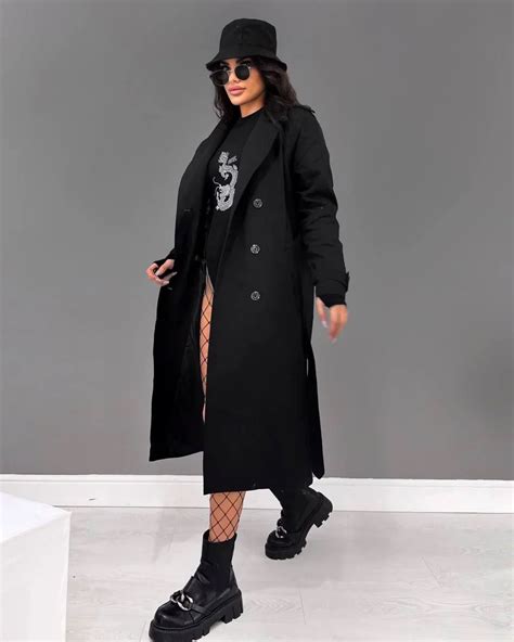 ОДЯГ • ВЗУТТЯ • СУМКИ • АКСЕСУАРИ • БІЛИЗНА • КУПАЛЬНИКИ 🤍Тренч жіночий🖤 Тканина Коттон